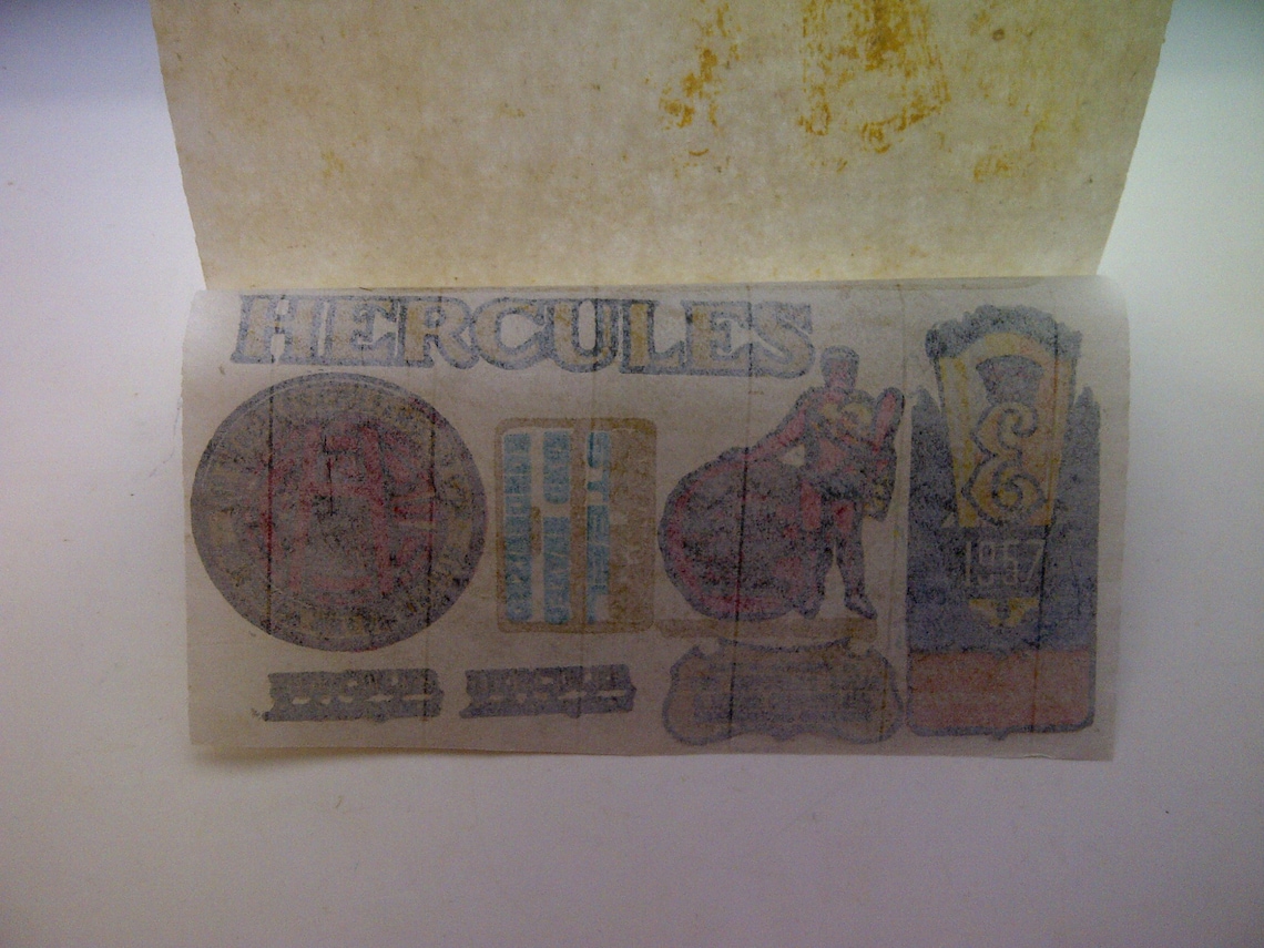1 Sheet HERCULES Decal Transfer Sticker for Hercules Vintage - Etsy