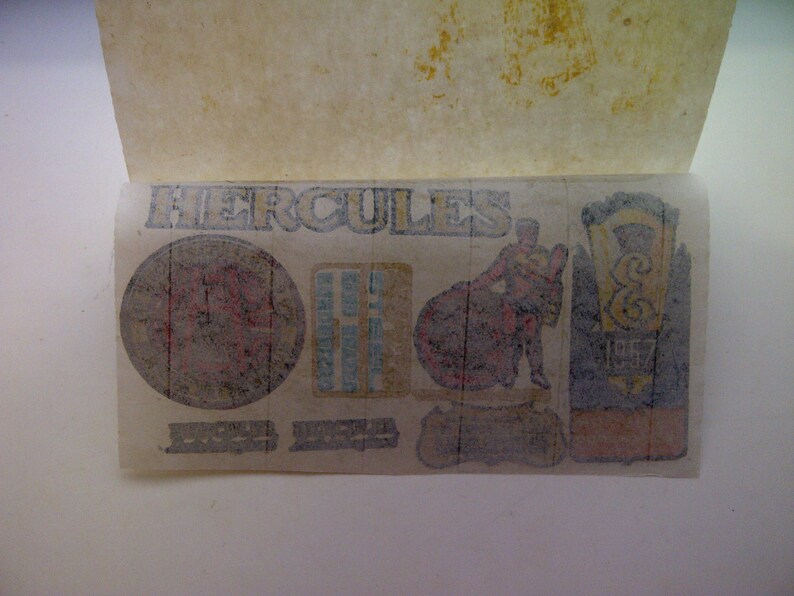 1 Sheet HERCULES Decal Transfer Sticker for Hercules Vintage - Etsy