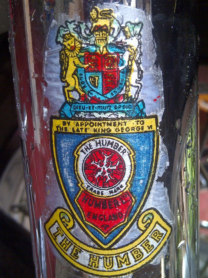 1 Sheet HUMBER CYCLE Transfer Decal Sticker for Vintage Bike | Etsy