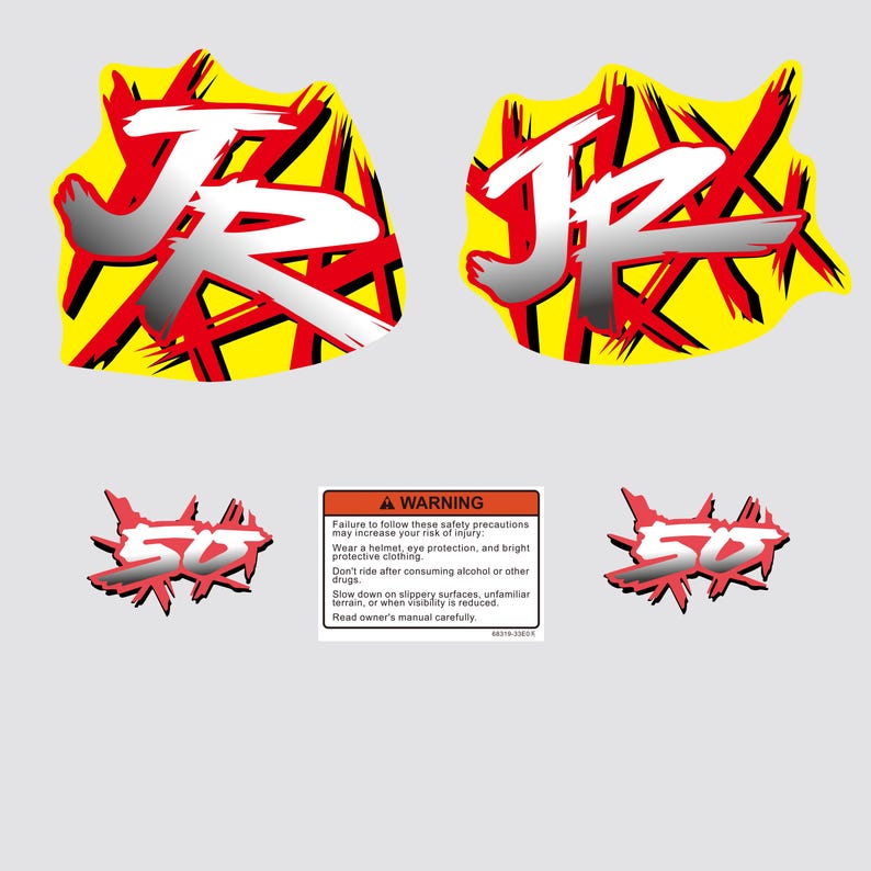 Sticker Decal Bike JR 50 1994 Side Cover Fuel Gas Tank - Etsy