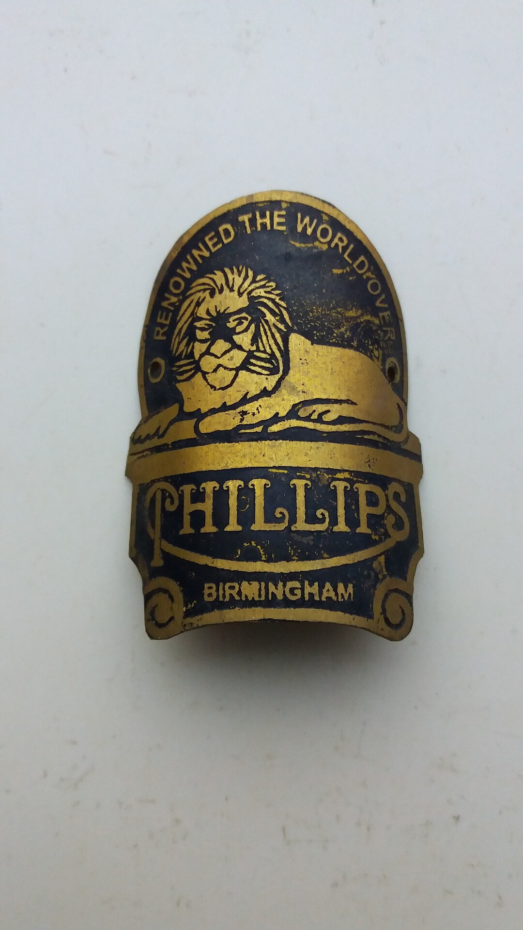 PHILLIPS Black Gold Color Head Badge Emblem for Phillips - Etsy