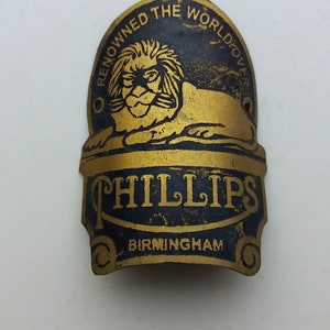 PHILLIPS Black Gold Color Head Badge Emblem for Phillips - Etsy