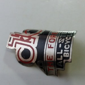 THE FOREVER Red Emblem Head Badge for Forever Vintage Bicycle NOS - Etsy