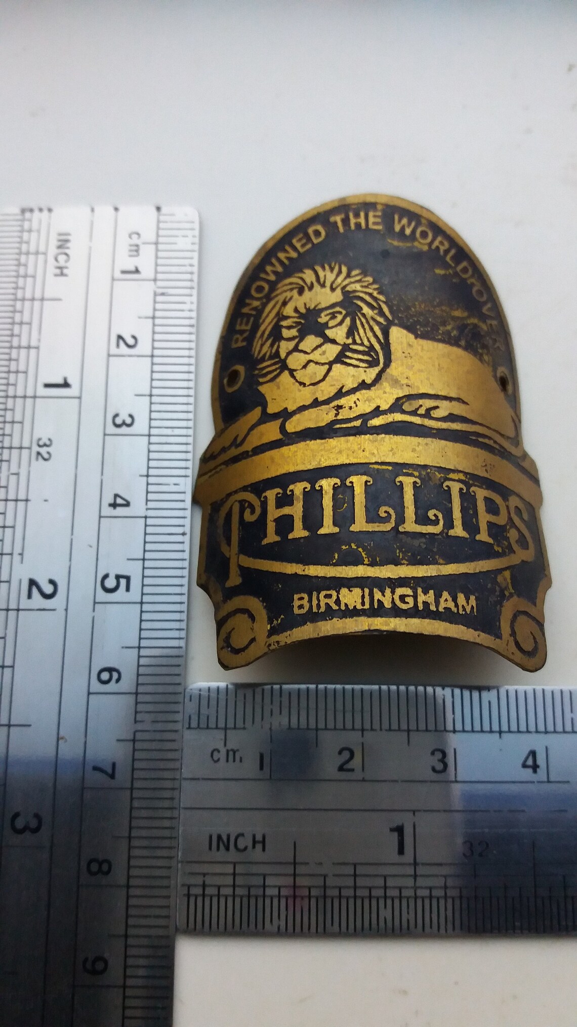 PHILLIPS Black Gold Color Head Badge Emblem for Phillips - Etsy