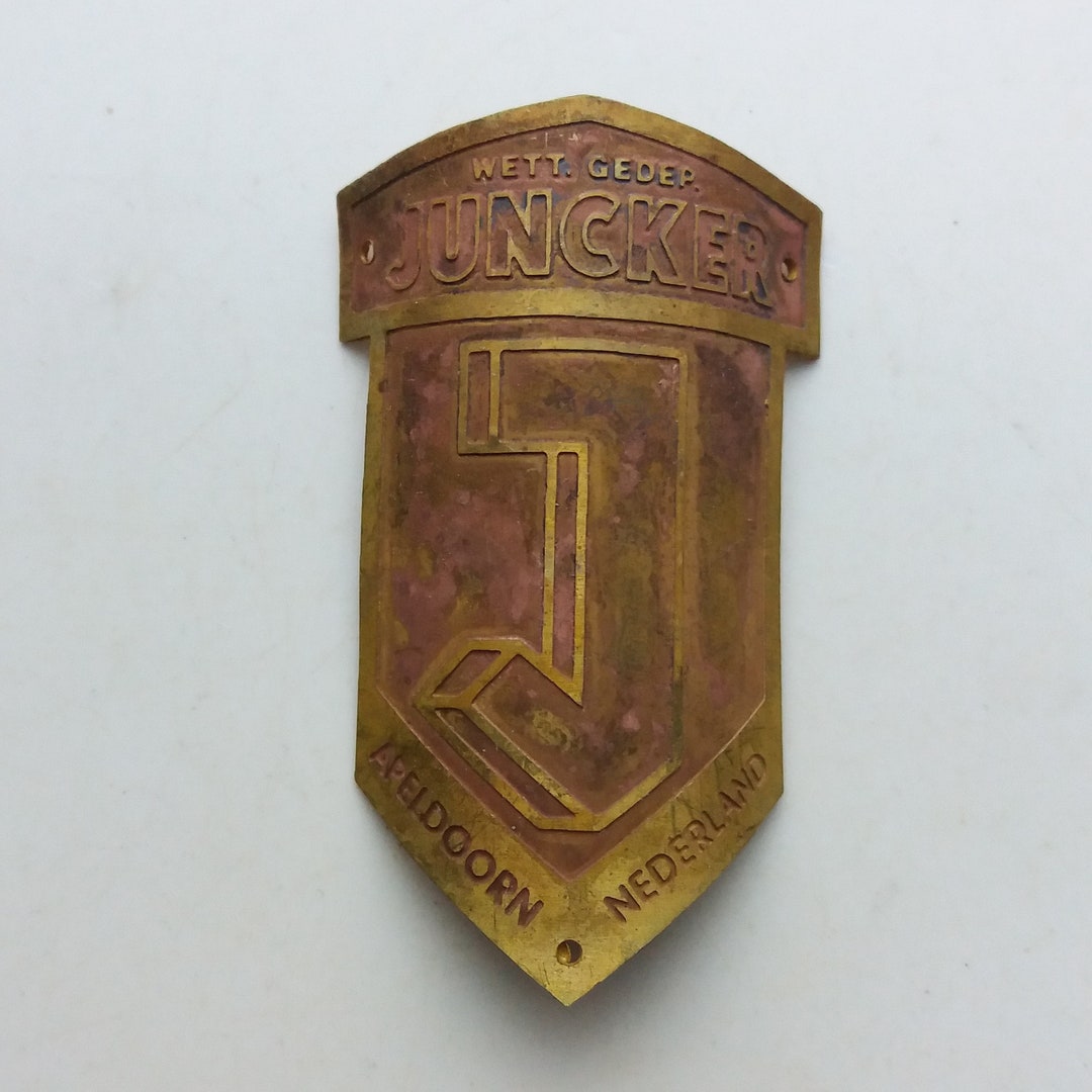 JUNCKER Head Badge Emblem for Vintage Bicycle - Etsy
