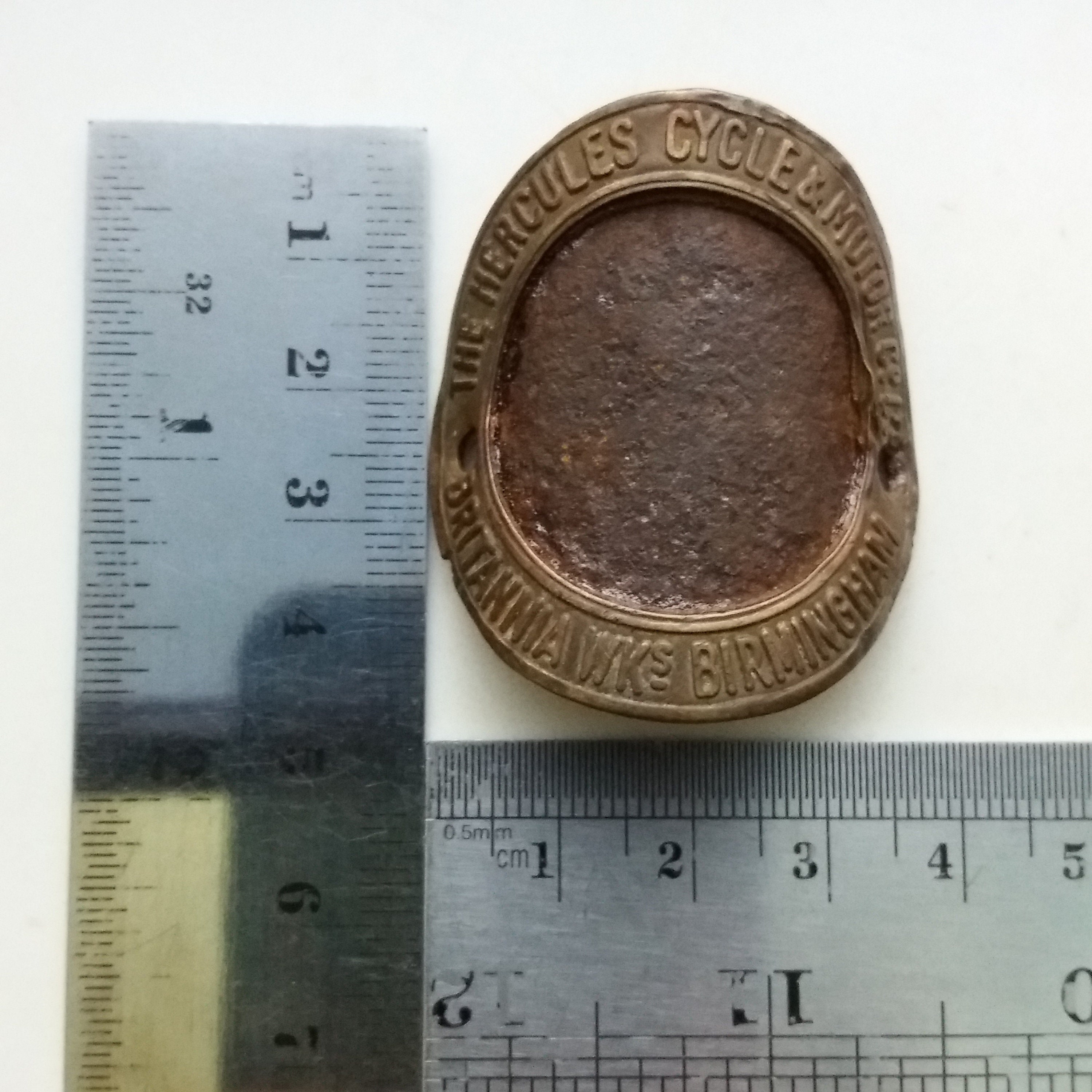 Used Original Hercules Old Series England Emblem Head Badge for Vintage ...