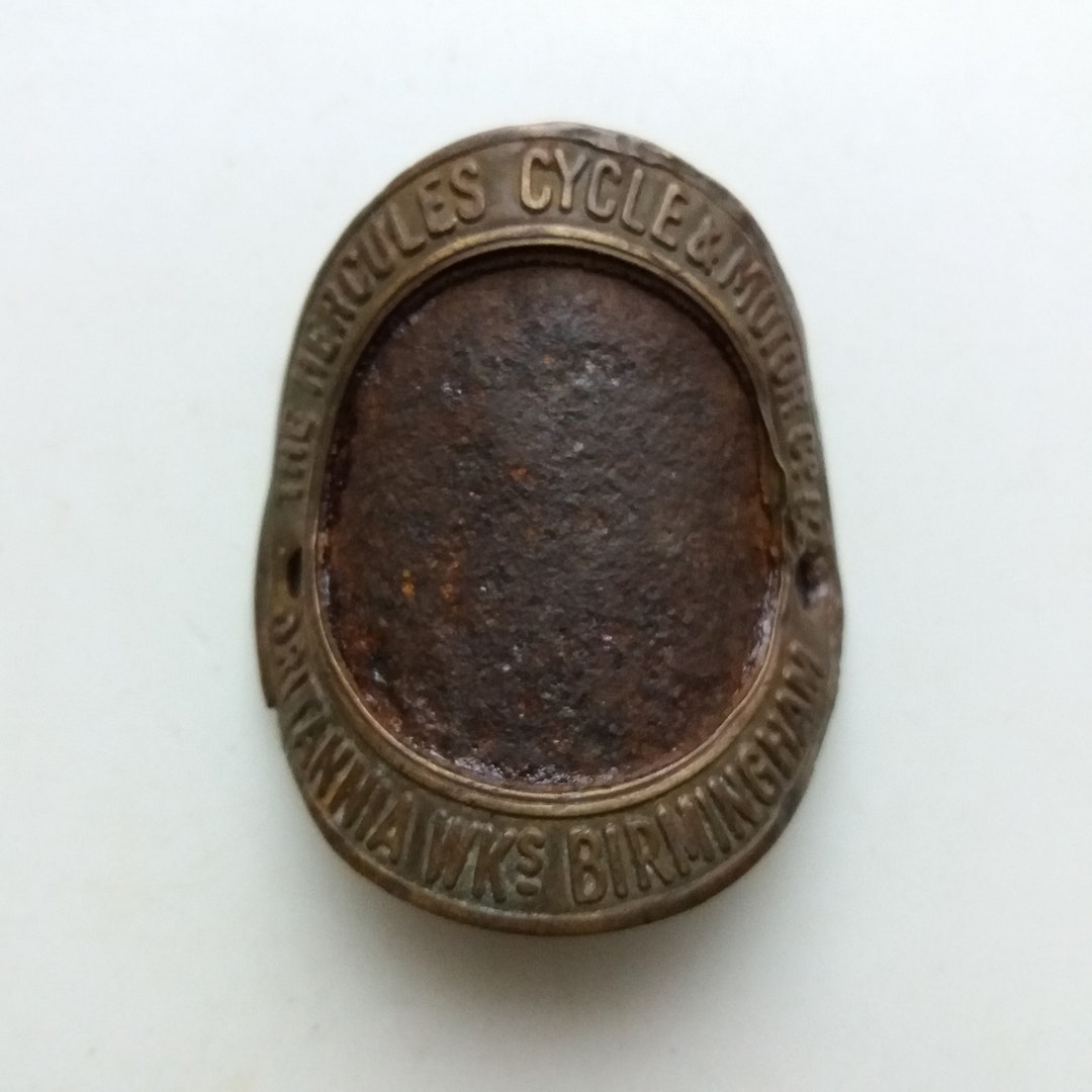 Used Original Hercules Old Series England Emblem Head Badge for Vintage ...