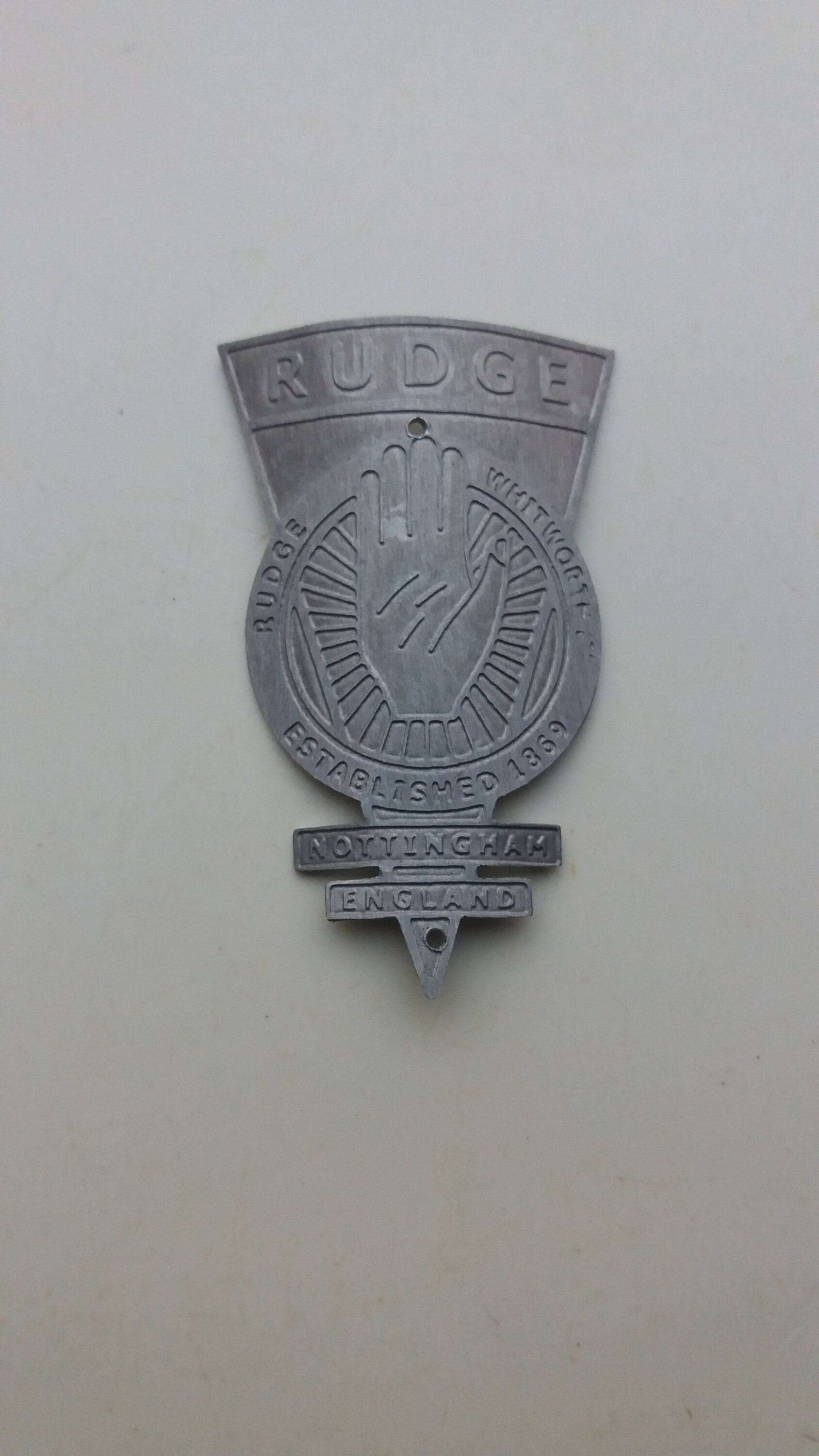 RUDGE Aluminum Emblem Head Badge for Rudge Vintage Bicycle - Etsy