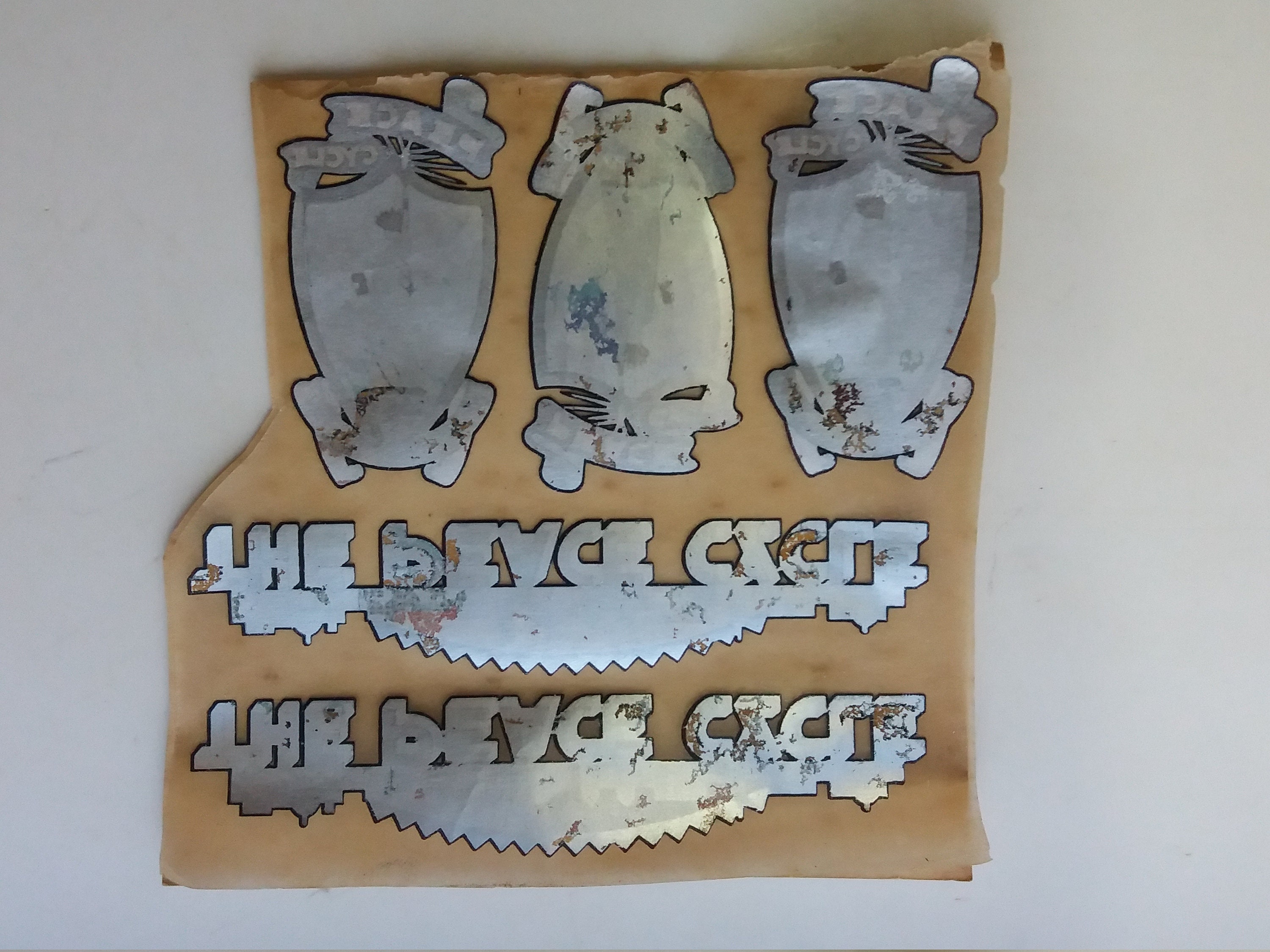 1 Sheet the PEACE Cycle Transfer Decal Sticker for Vintage - Etsy