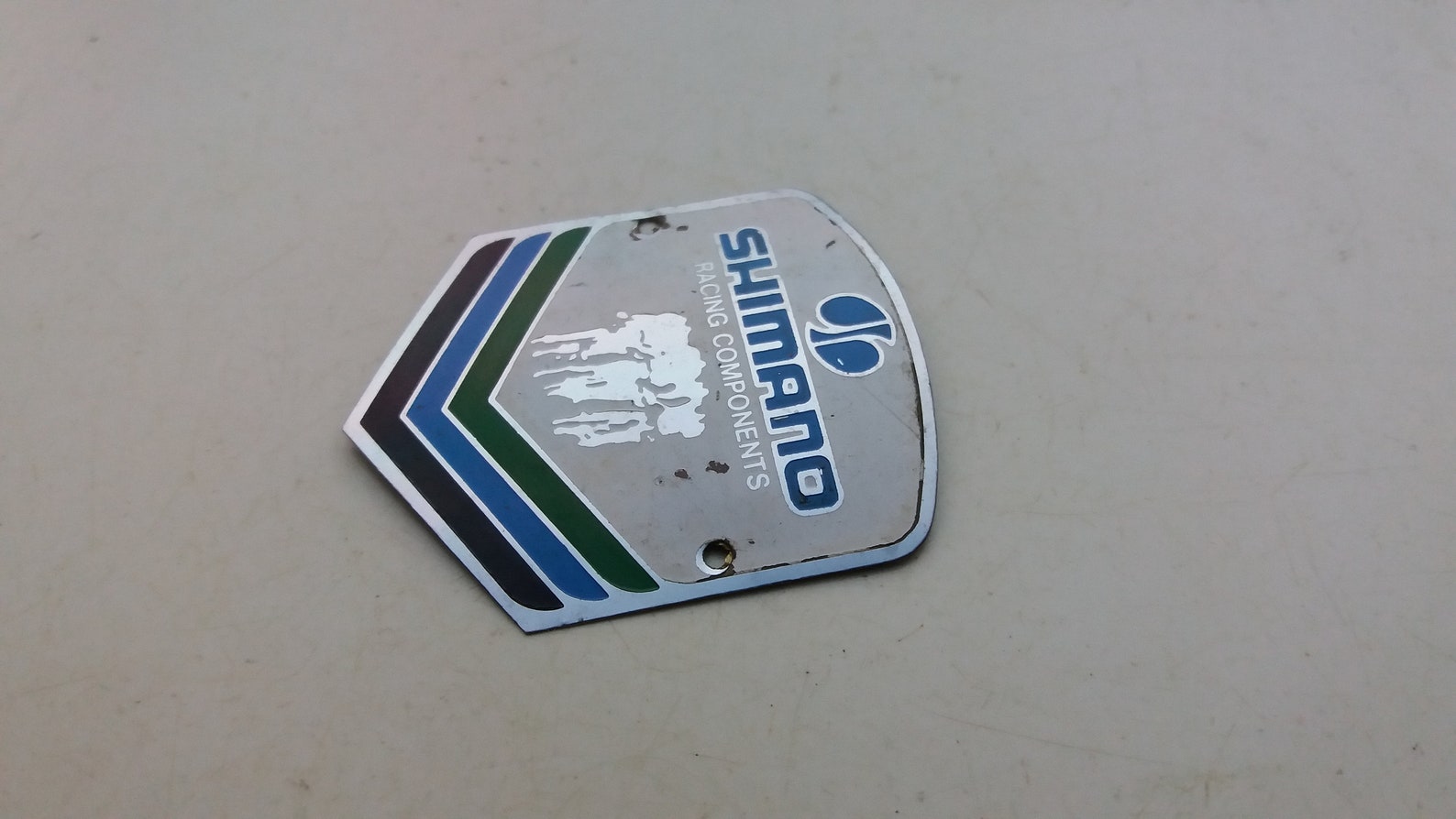 Shimano White Color Head Badge Emblem Vintage Bicycle Logo NOS - Etsy