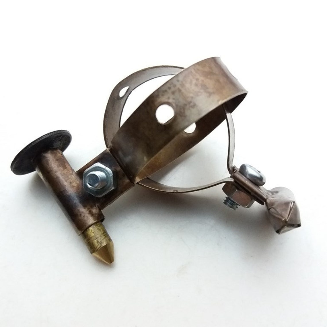 Copper Pump Clips Frame for Vintage Bicycle Raleigh BSA Robinhood Rudge ...