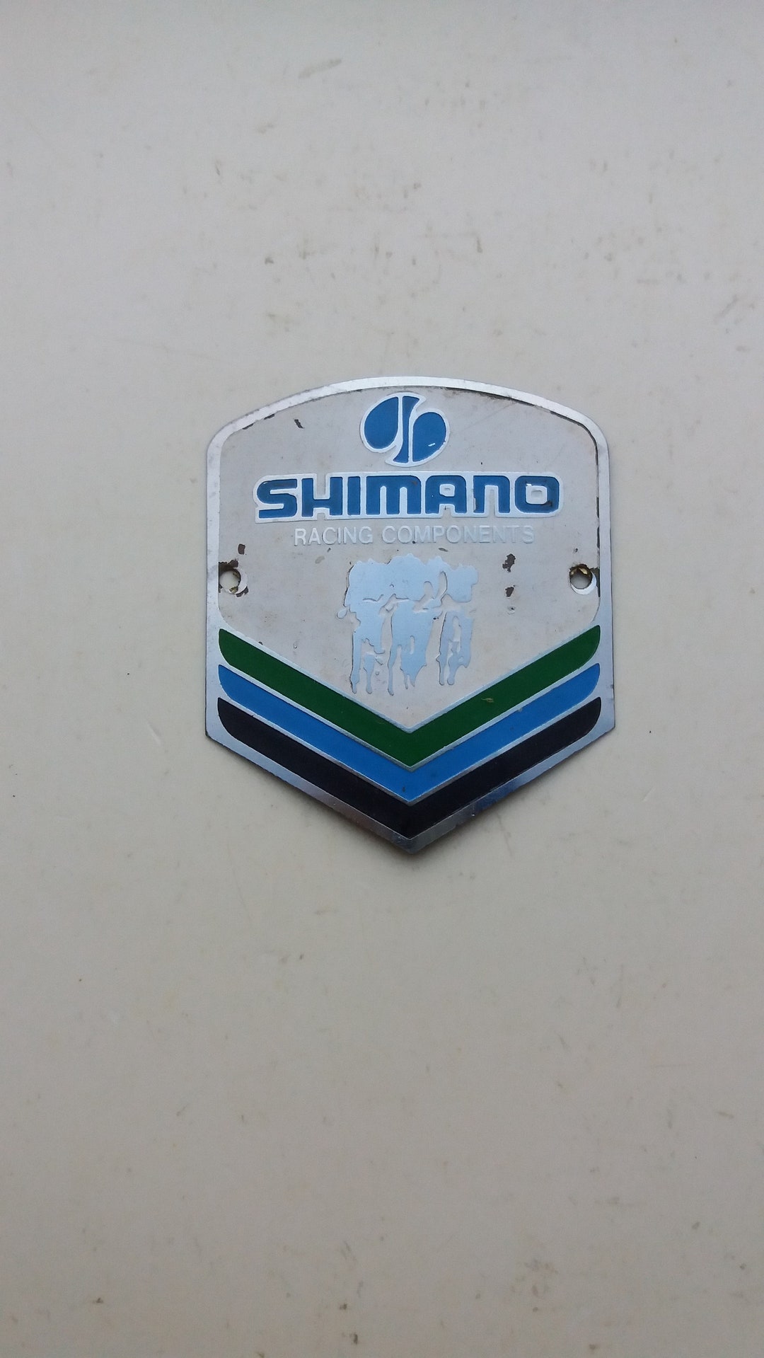 Shimano White Color Head Badge Emblem Vintage Bicycle Logo NOS - Etsy