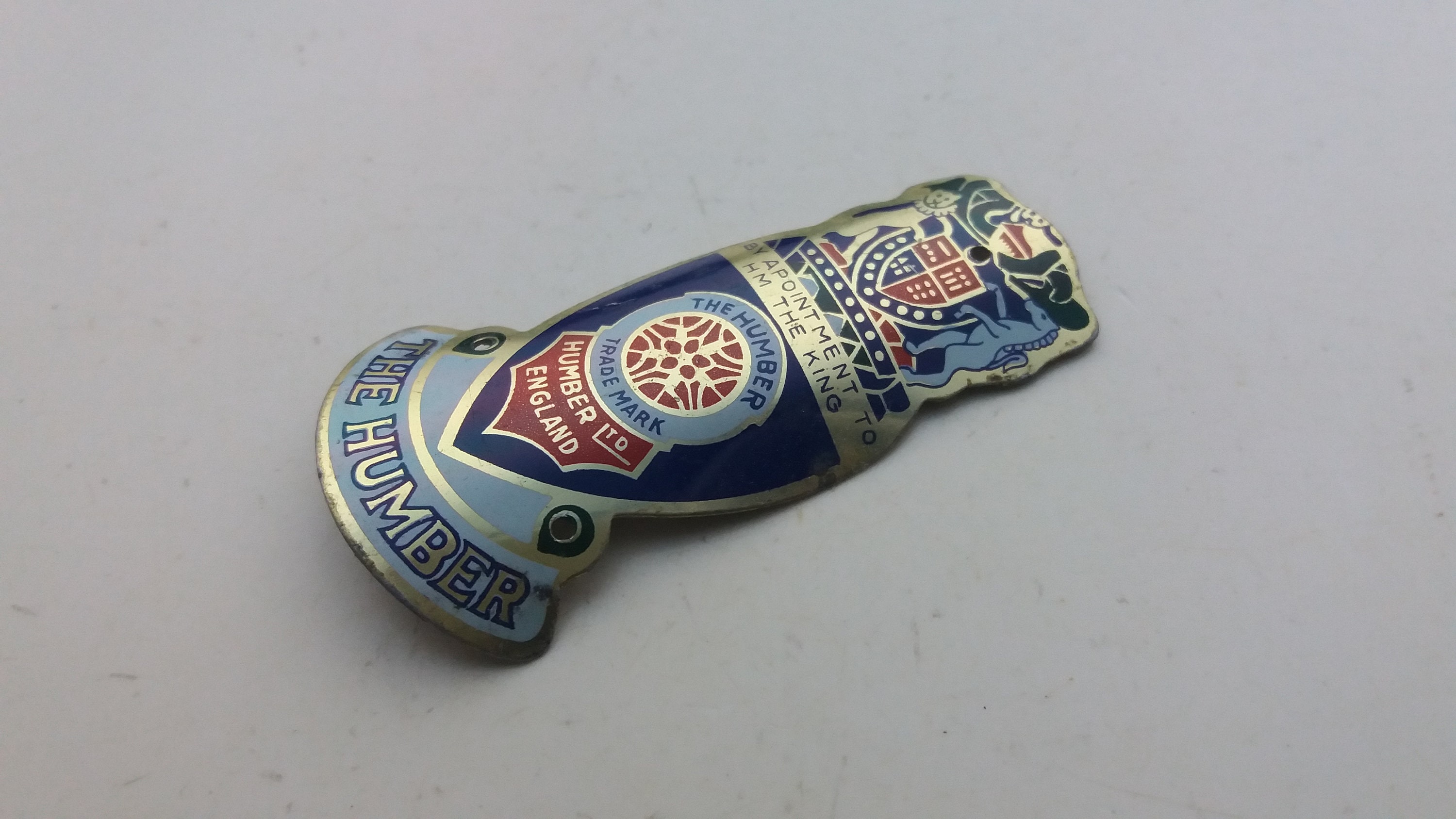 The Humber Aluminum Color Head Badge Emblem for Humber Vintage Bicycle ...