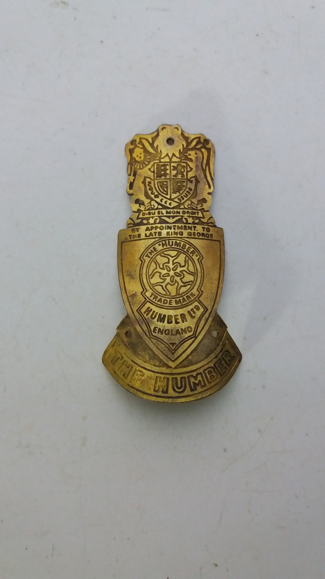 The Humber Brass Head Badge Emblem for Humber Vintage Bicycle - Etsy