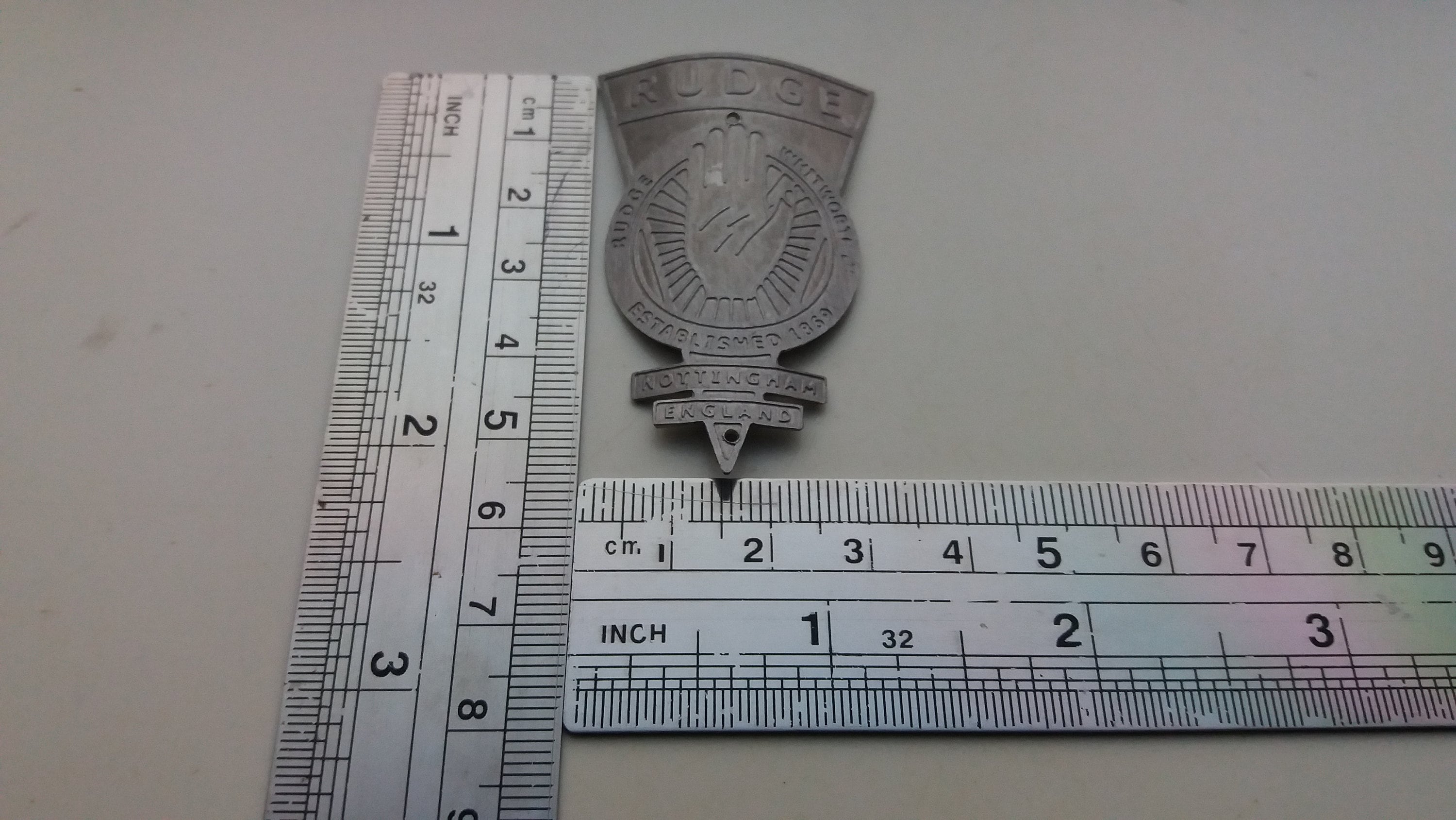 RUDGE Aluminum Emblem Head Badge for Rudge Vintage Bicycle - Etsy