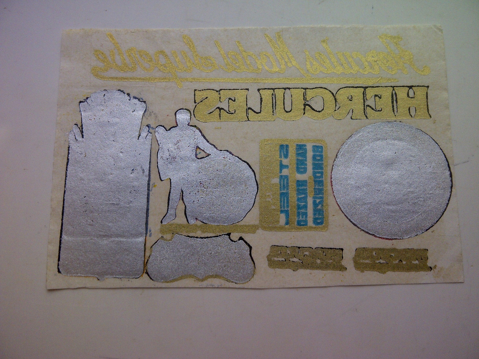 1 Sheet HERCULES Decal Transfer Sticker for Hercules Vintage Bike NOS ...