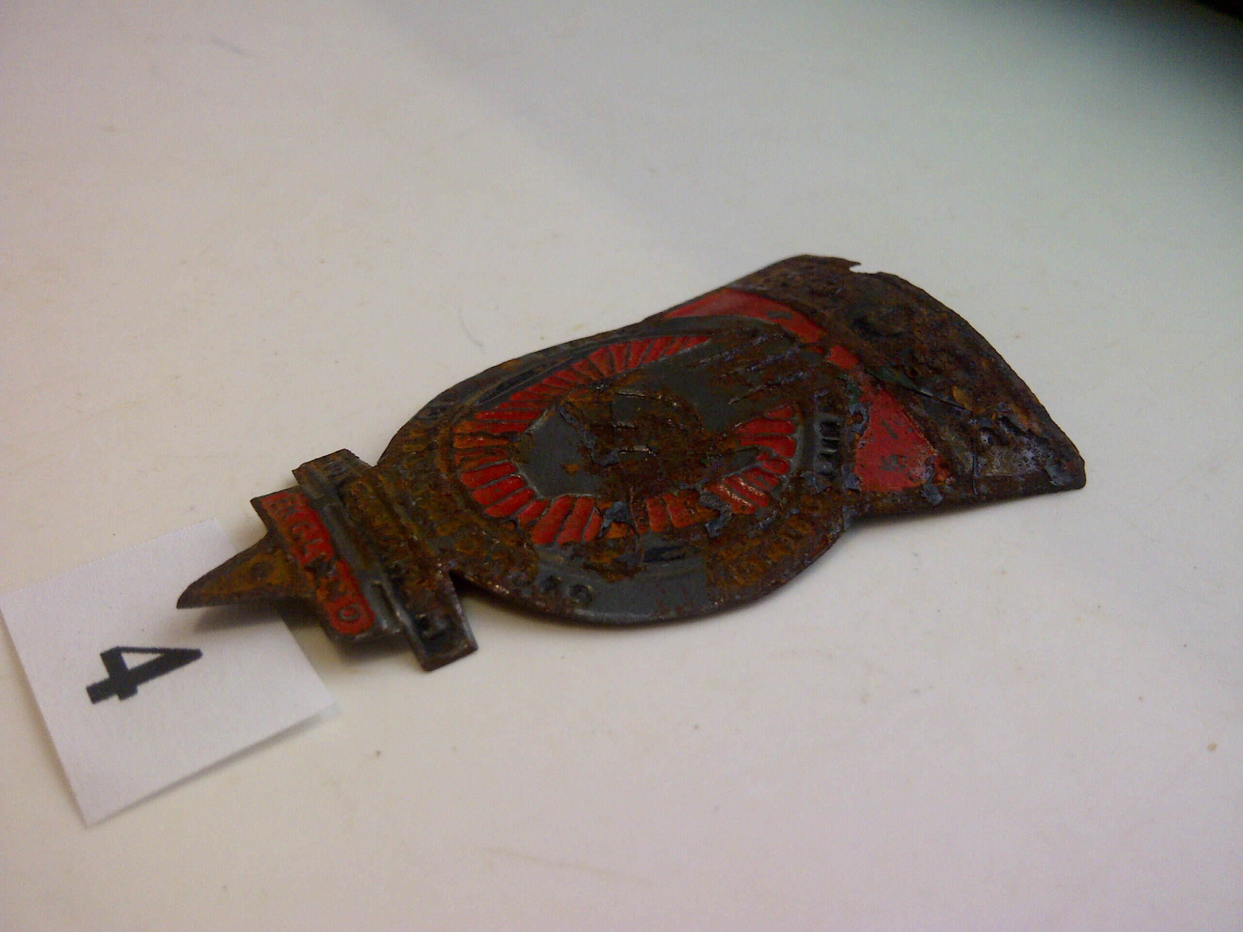 RED Color RUDGE Silver Color Emblem Head Badge Aluminum for - Etsy