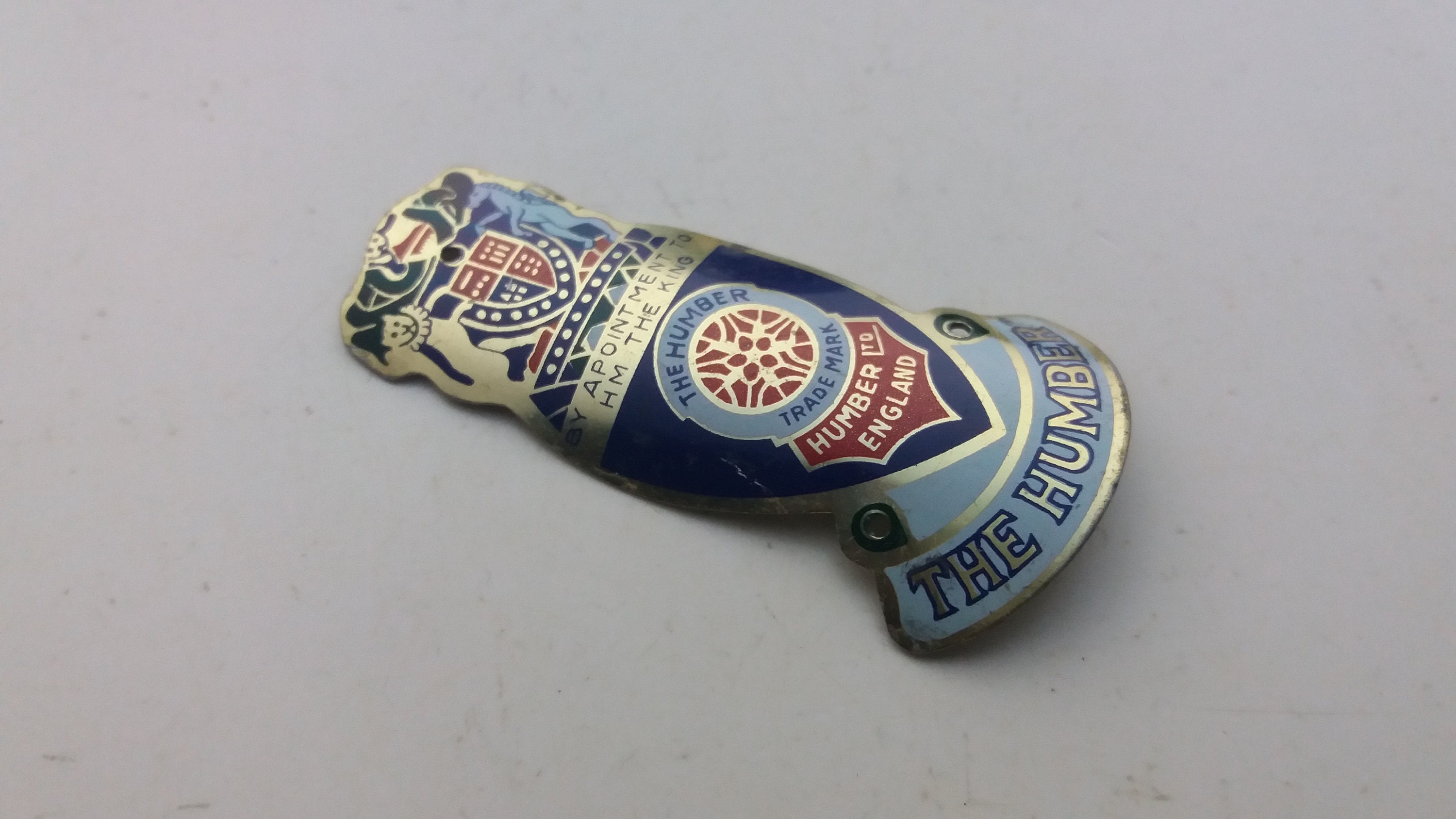 The Humber Aluminum Color Head Badge Emblem for Humber Vintage Bicycle ...
