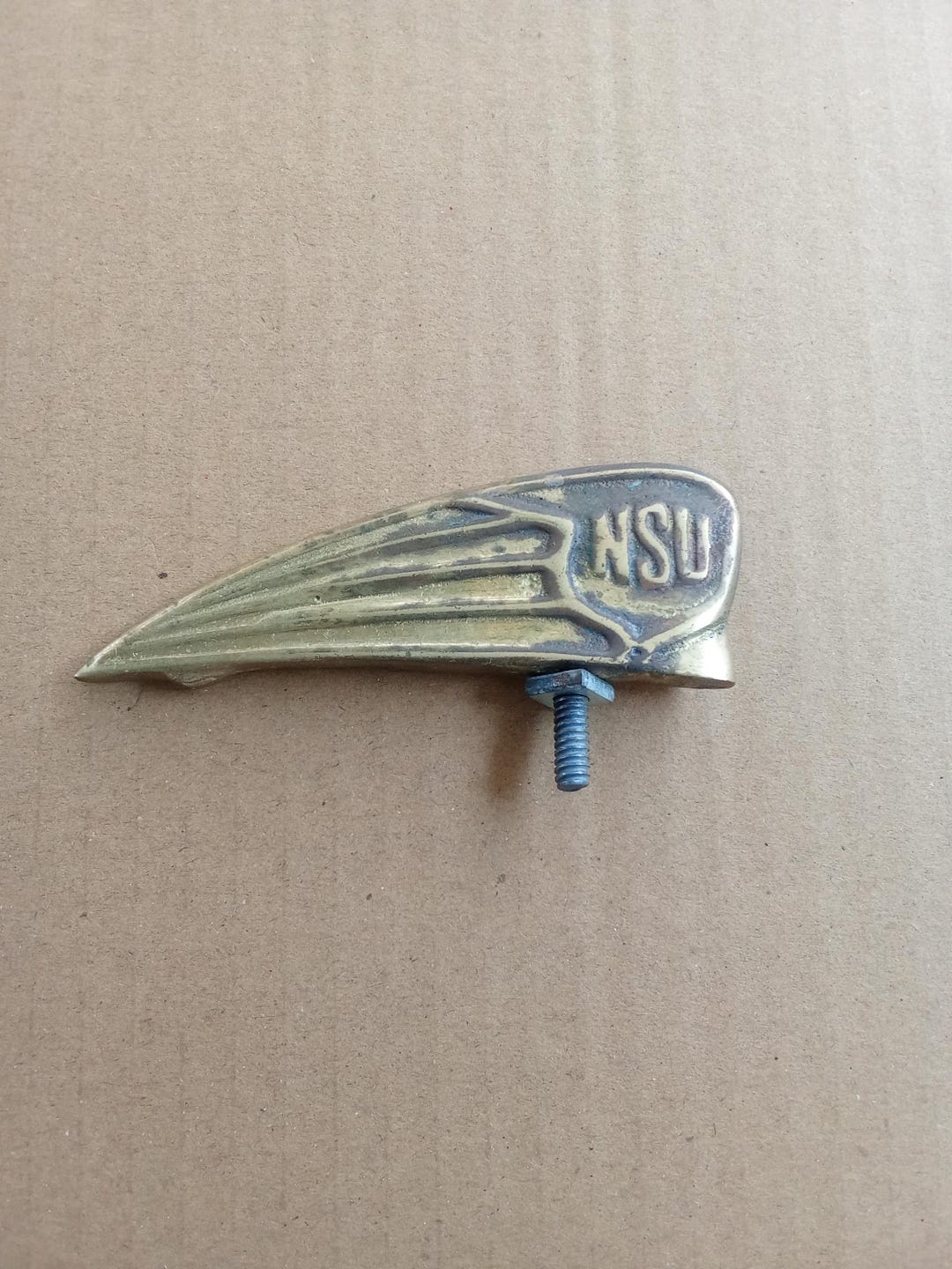 NSU Brass Logo Bicycle Motorcycle Front Mudguard Emblem Badge - Etsy