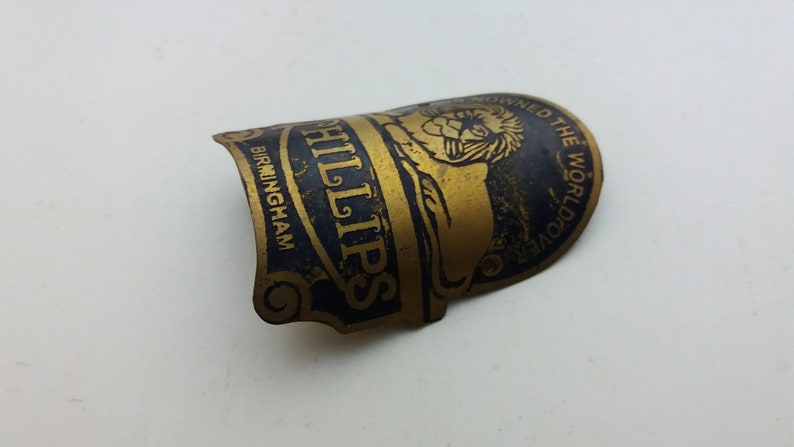 PHILLIPS Black Gold Color Head Badge Emblem for Phillips - Etsy