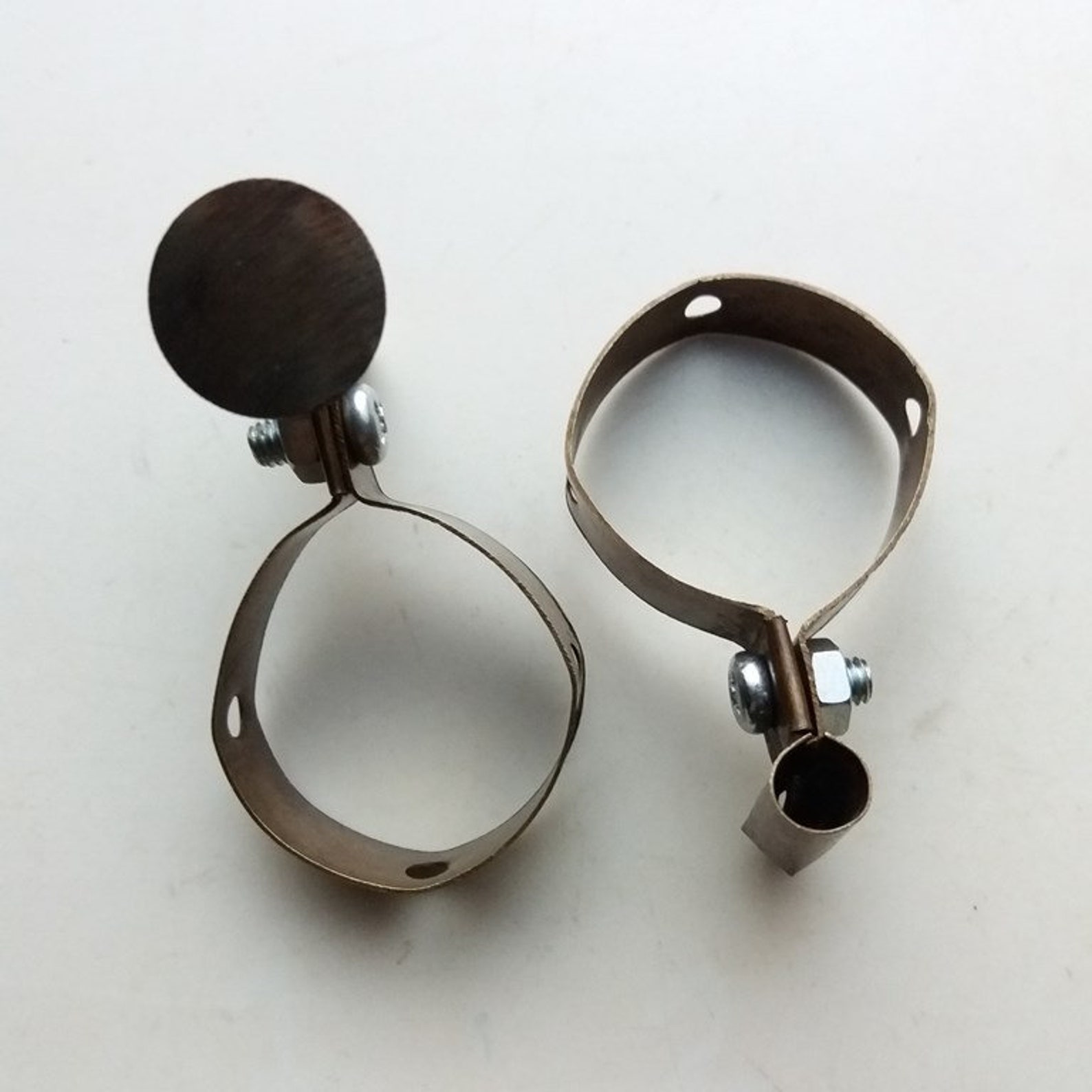 Copper Pump Clips Frame for Vintage Bicycle Raleigh BSA Robinhood Rudge ...