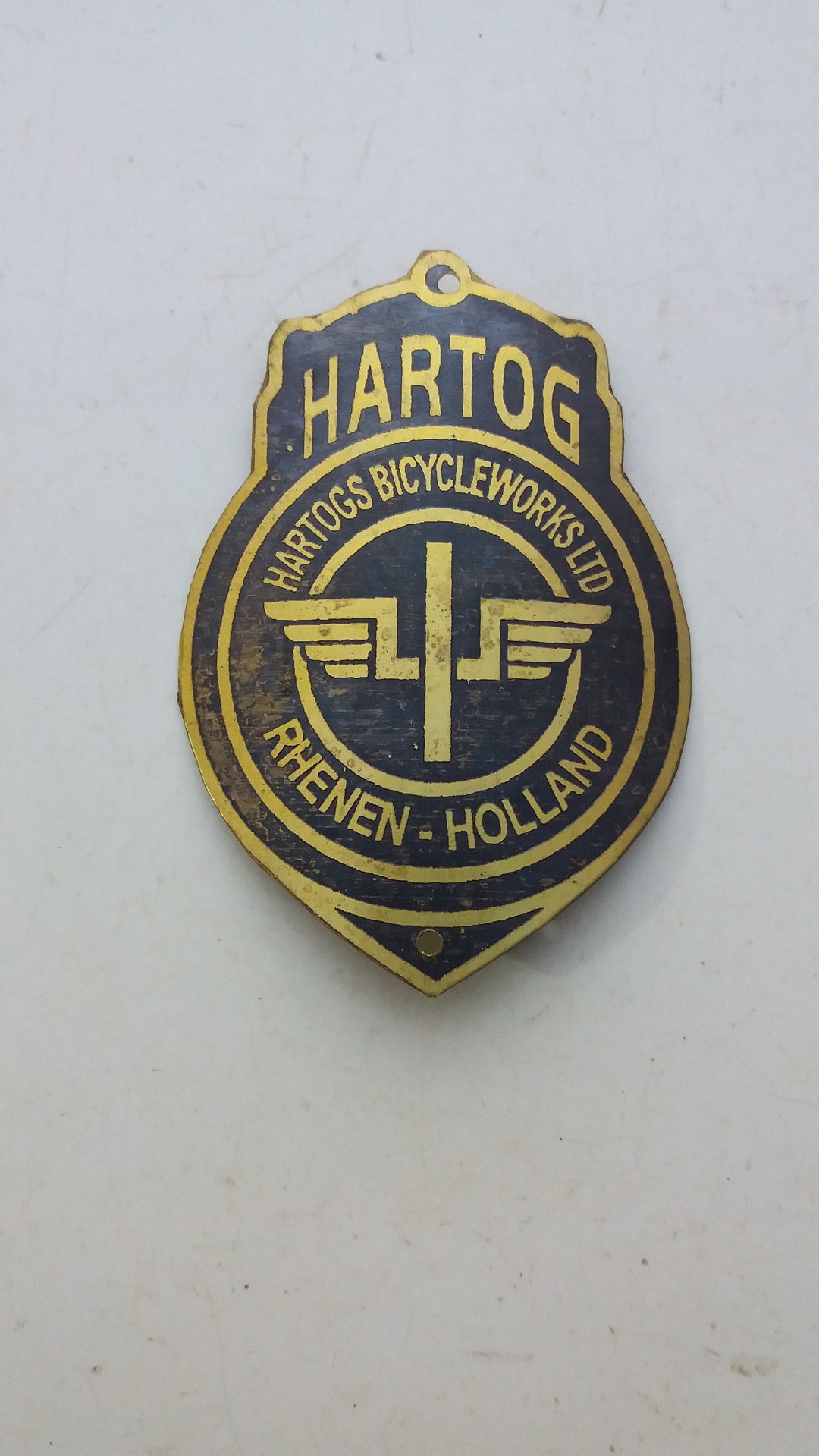 HARTOG Rhenen Brass Head Badge Emblem for Hartog Vintage Bicycle - Etsy