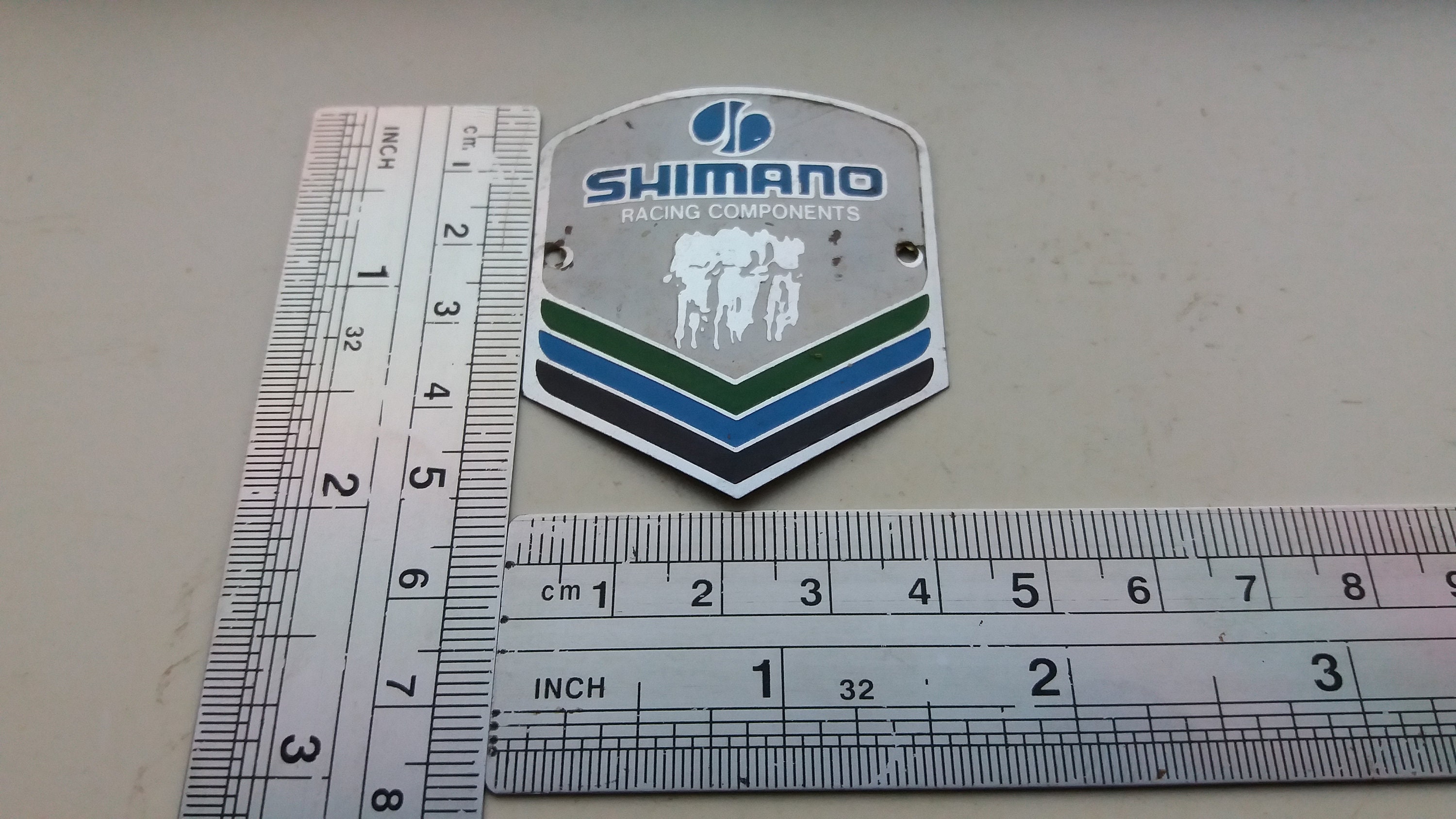 Shimano White Color Head Badge Emblem Vintage Bicycle Logo NOS - Etsy