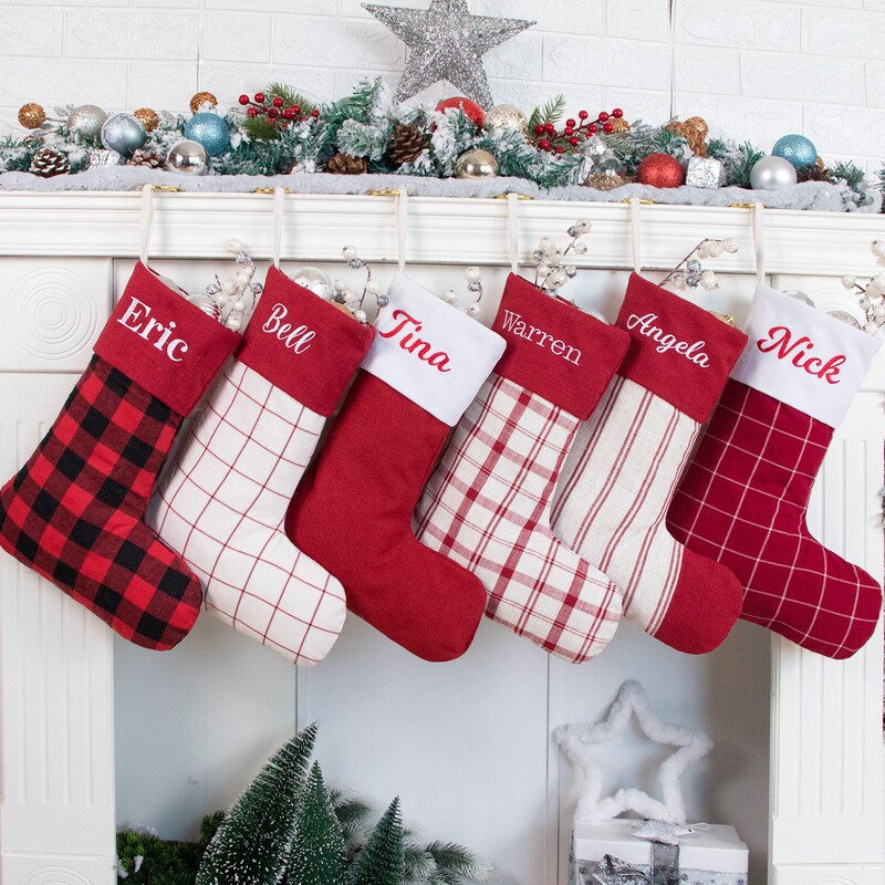 Plaid Stocking - Etsy
