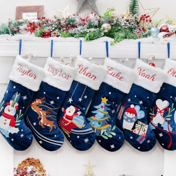 Christmas Stocking Applique - Etsy