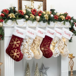 Personalized Christmas Stockings Luxury Family Stockings With Name ...