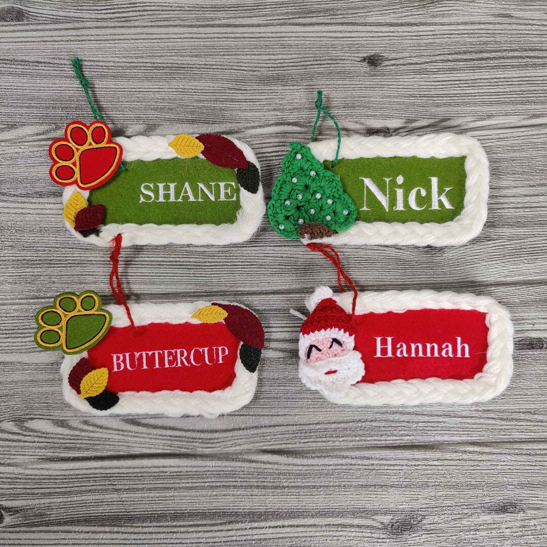 Personalized Name Patch Embroidered Name Tag Customized Rectangle Shape ...