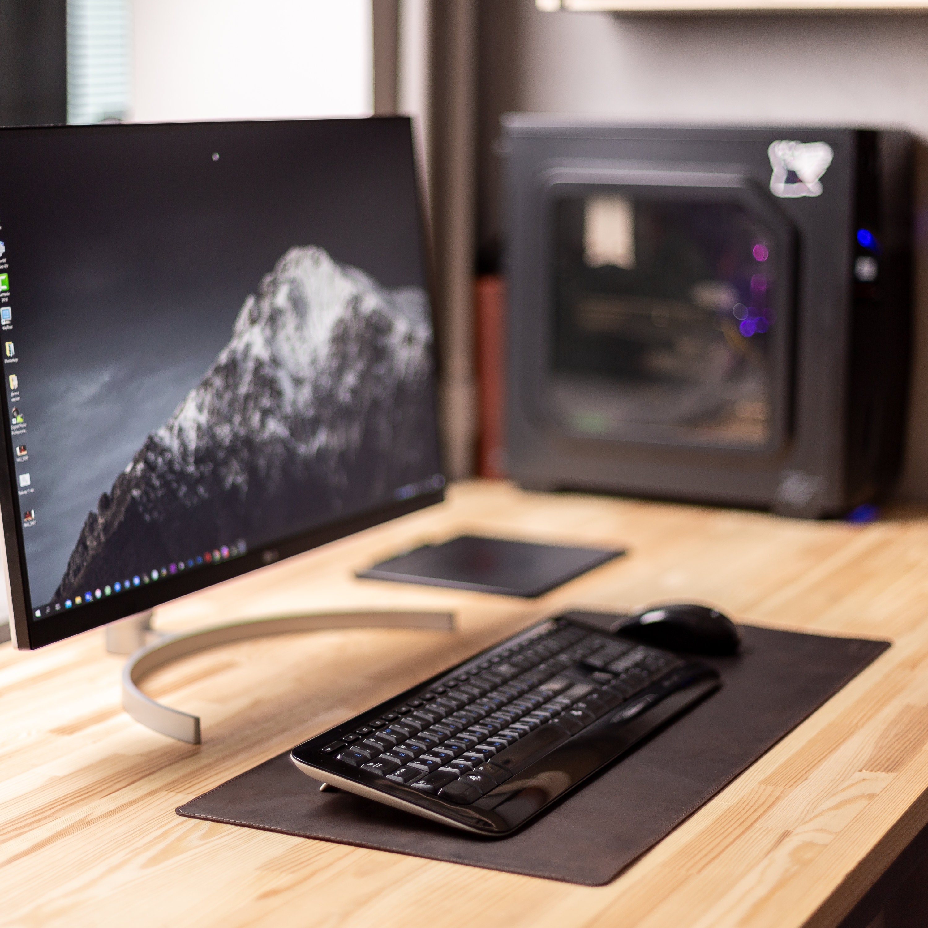 Personalized Desk Mat Full Grain Leather Writing Pad Home - Etsy