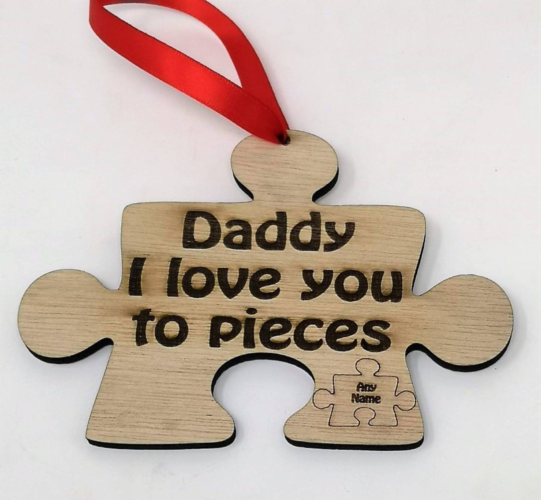 Personalised Laser Engraved Jigsaw Piece, I Love You to Pieces ...