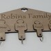 Personalised Family Key Holder / Keyring Holder, With Family Name and ...