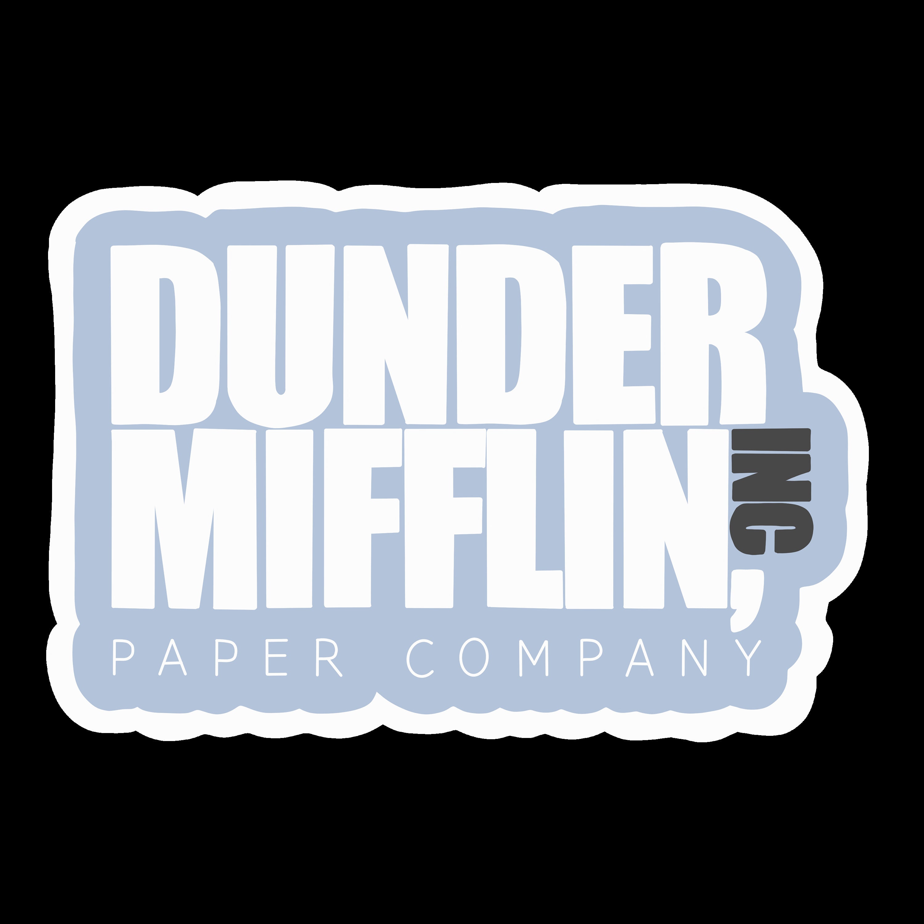 The Office Sticker | Dunder Mifflin Logo Sticker - Etsy UK