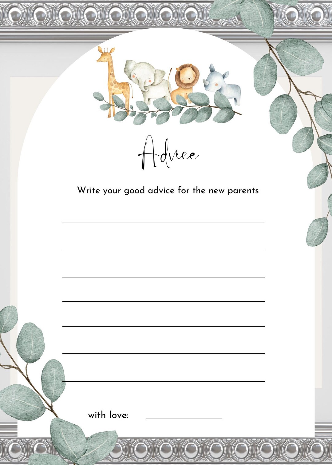 Baby Shower Game | BABY ADVICE Baby Shower Game | Baby Shower Games Boy ...