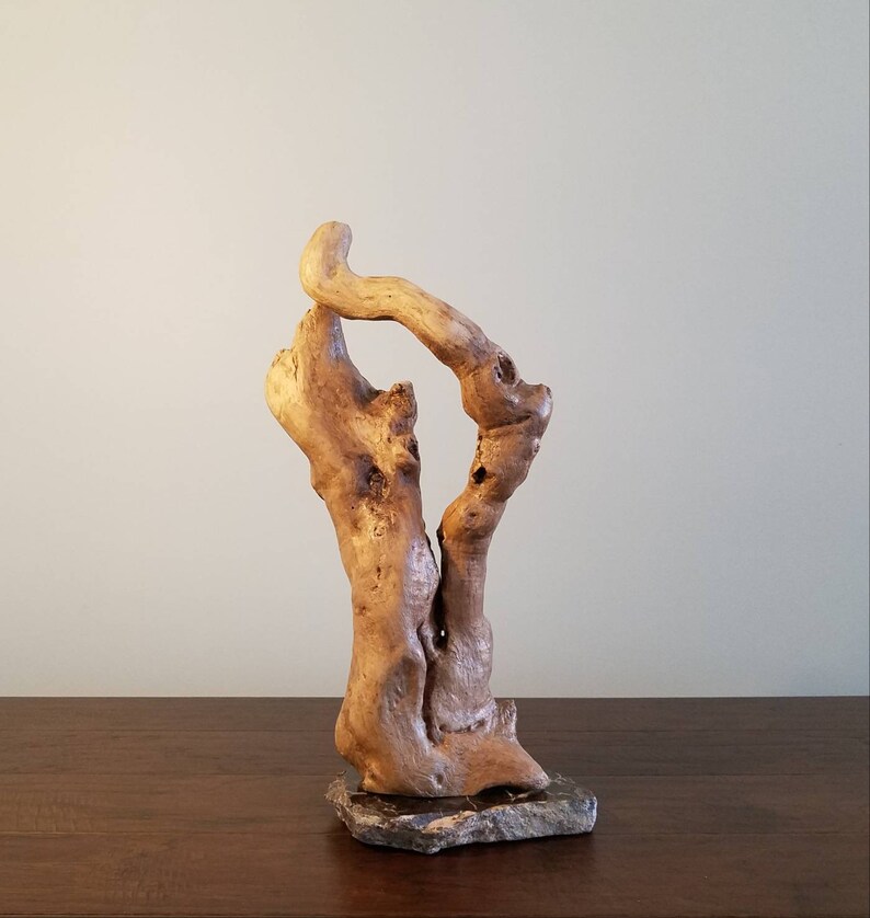 Driftwood Root Sculpture scenic Root With Marble - Etsy