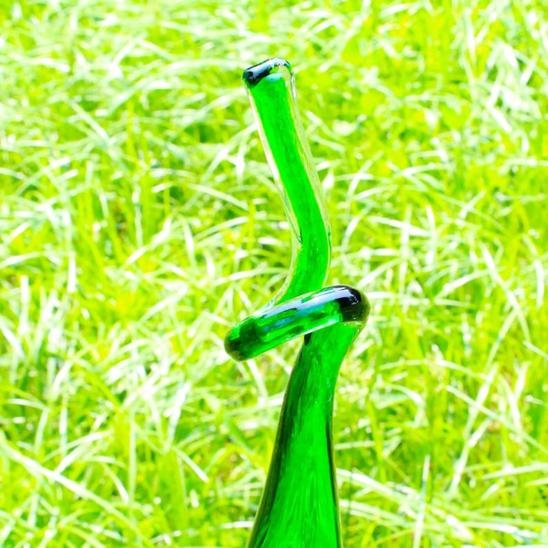 Hand Blown Glass Art Spire Sculpture for Yard Garden Decor - Etsy