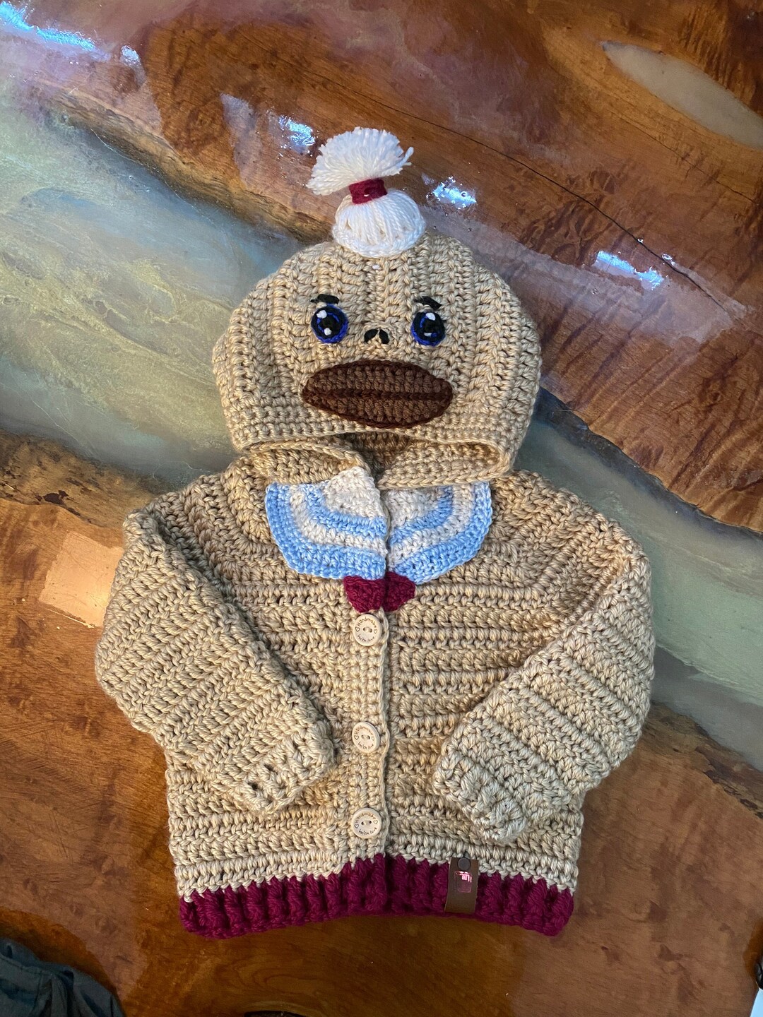 Baby Goron Sweater, Crochet Baby Sweater, Zelda Character, Baby Jacket ...