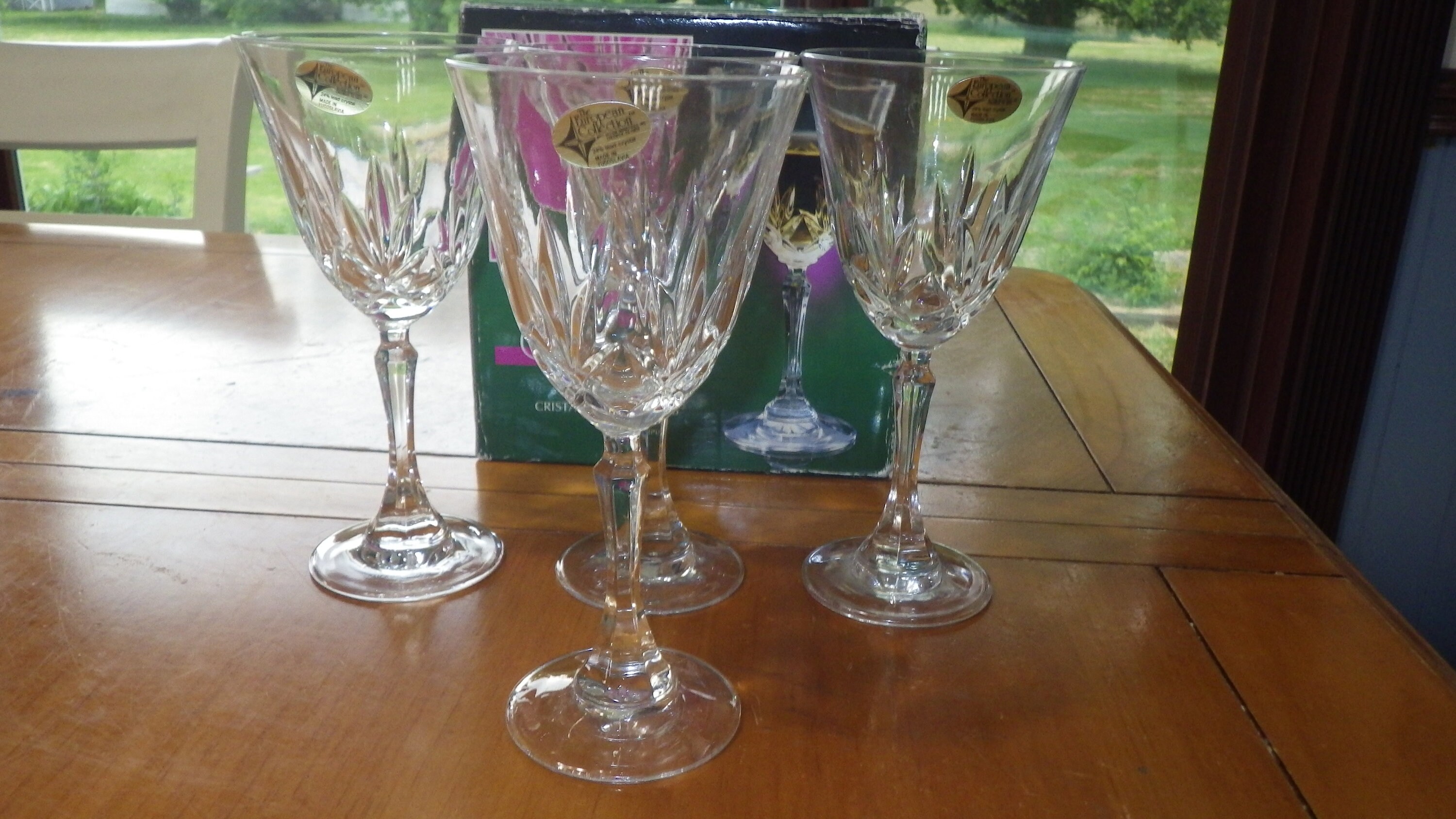Lead Crystal Wine Glasses Goblets Countess Collection 4 7 Oz Goblets 24 ...