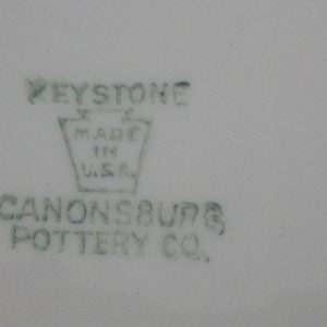 Vintage Keystone Canonsburg Pottery Dinnerware Set 22kt Gold Trim Fair ...