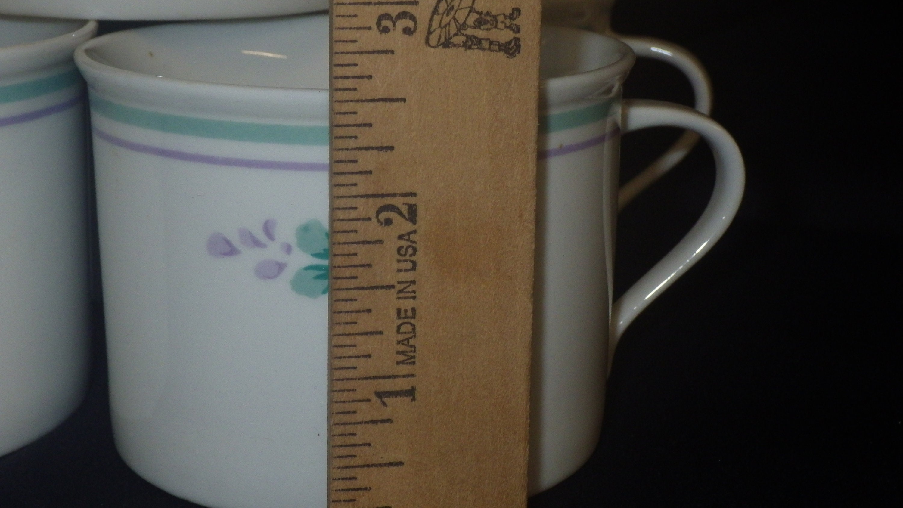 Stoneware Mugs Cups Soho Expression Soho Gardens by FAIRWINDS - Etsy