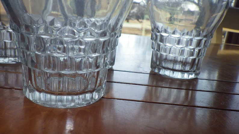Tumblers Glasses Windsor Clear by ANCHOR HOCKING Stackable 4 9 Oz ...