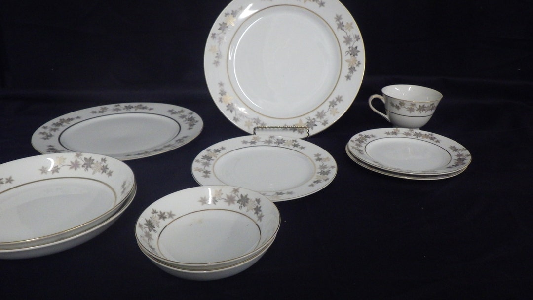 Vintage China Dishes Silhouette Empress China Co Plates Bowls Cup 10 ...