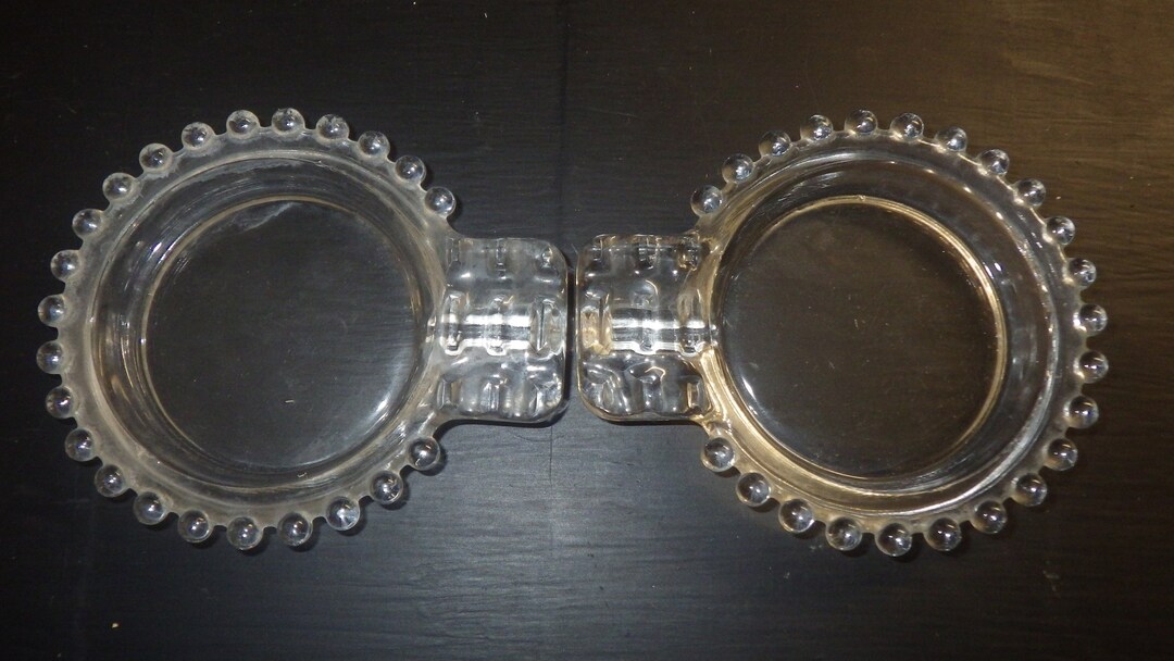 Vintage Imperial Glass Candlewick Two Slot Ashtrays B'tween Place ...