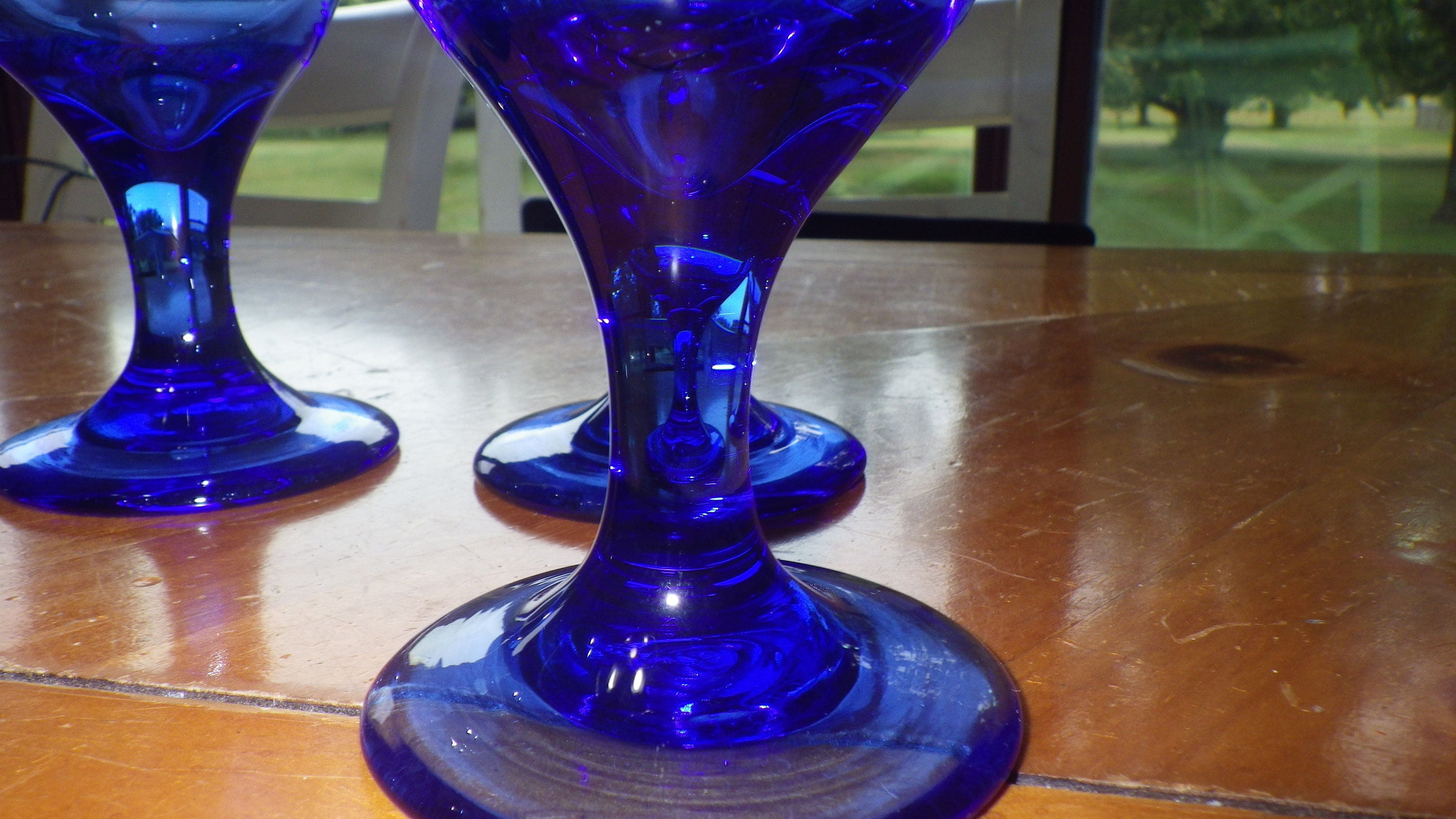 Iced Tea Goblets Glasses Teardrop Cobalt by LIBBEY GLASS - Etsy