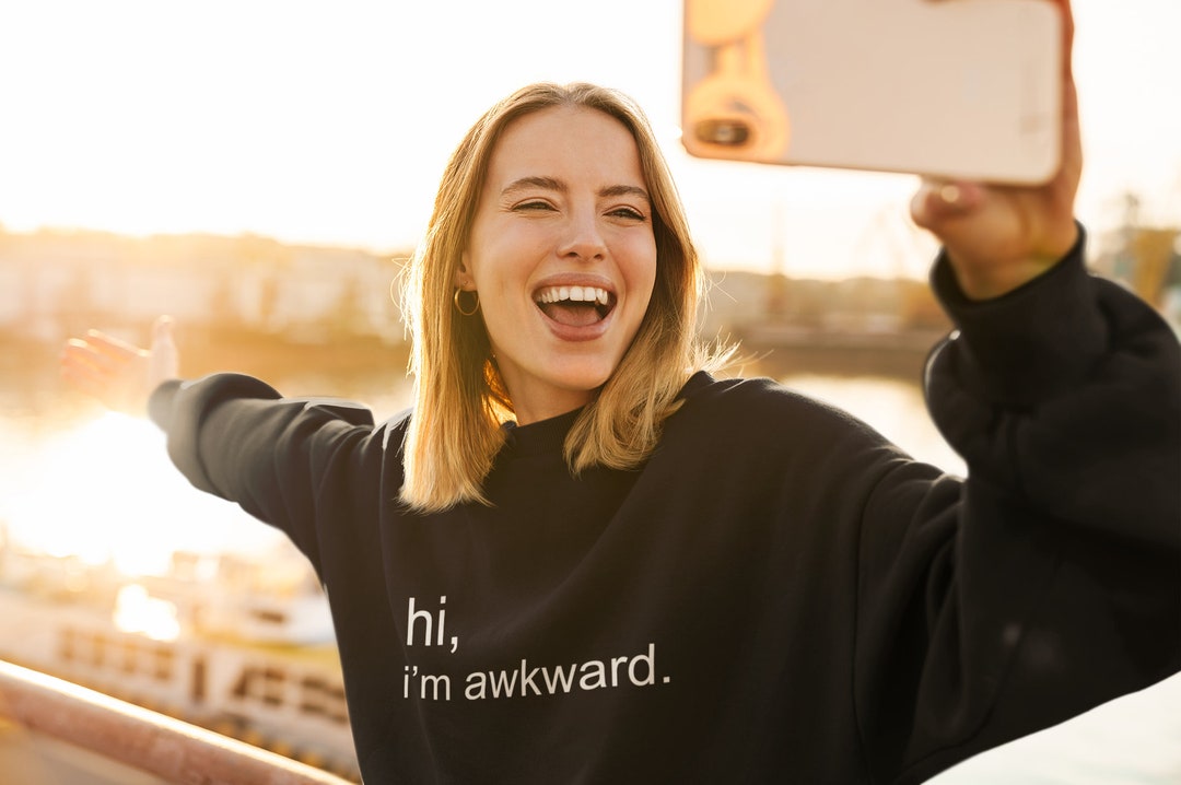 Hi, I'm Awkward Sweatshirt, Awkward is My Specialty Jumper, Ladies ...