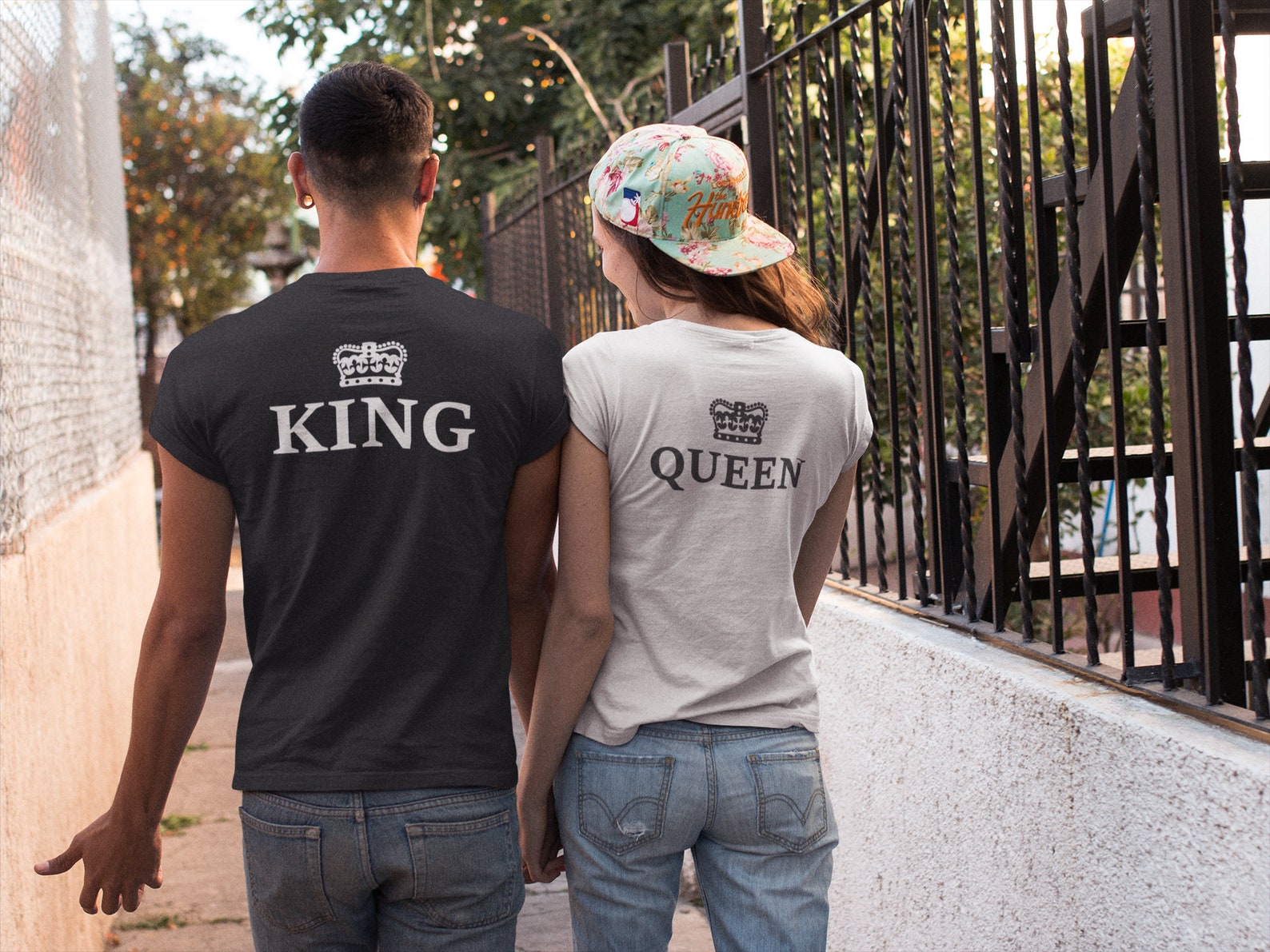 King Queen Shirts Set King And Queen T-shirts Cute Couples | Etsy