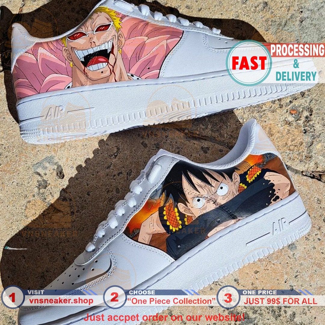 Custom Shoes Air Force 1 Anime Hand-painted Shoes AF1 for - Etsy