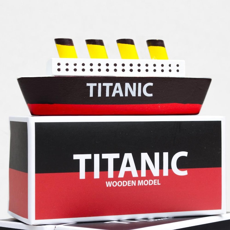 Wee Titanic, Mini Wooden Titanic Model, Titantic Decoration, Titanic ...